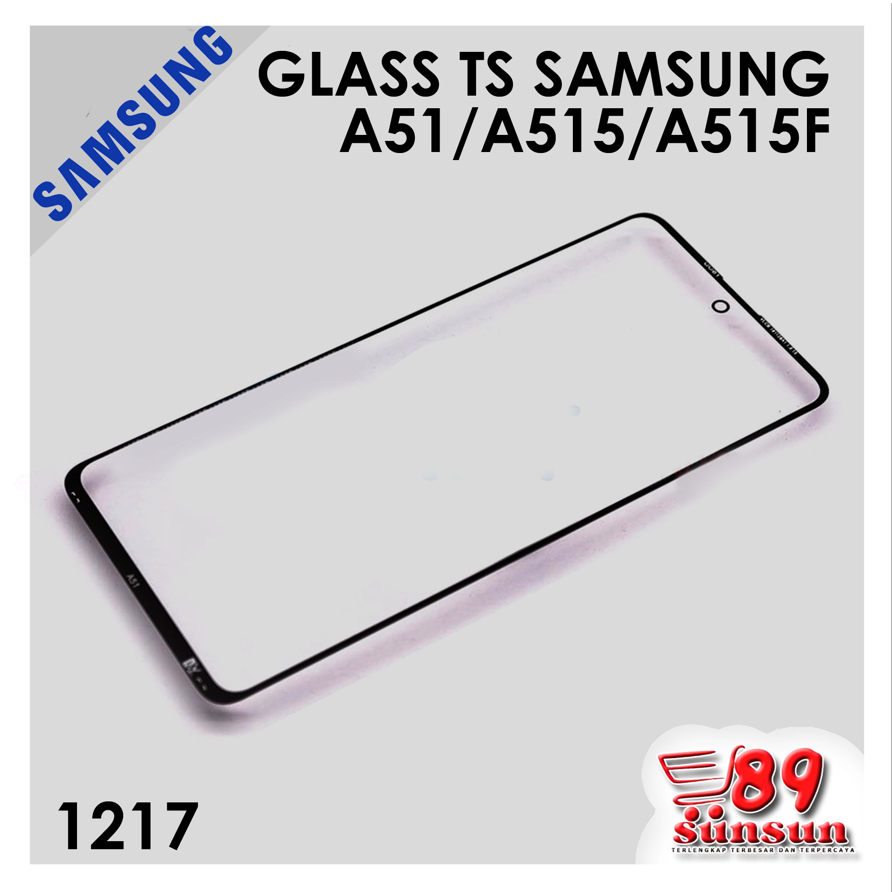 VEF - GLASS TS SAM A51/A515/A515F BLACK