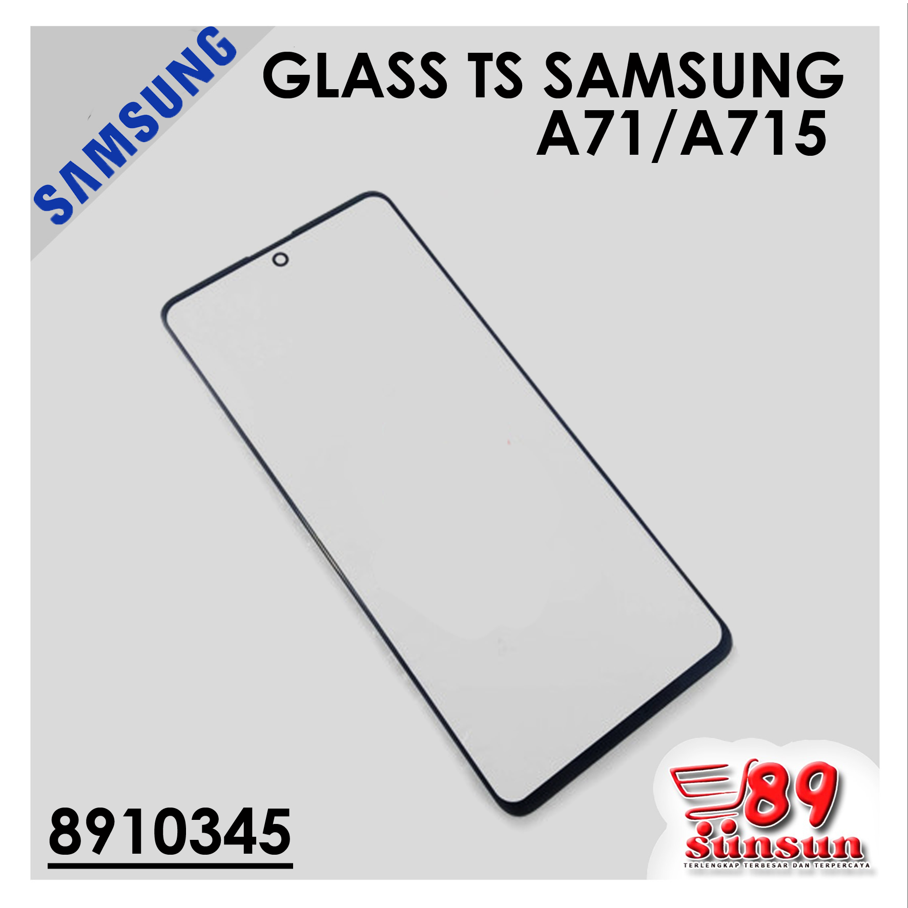 VEF - GLASS TS SAM A71/A715 BLACK